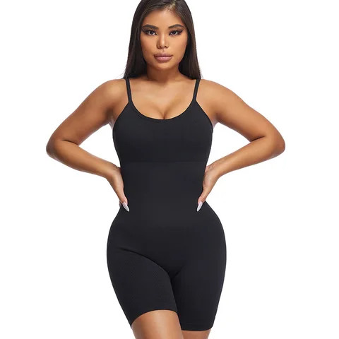 Buy Womens Seamless One-piece Bodysuit Fitness Sports High Elastic Rib ...