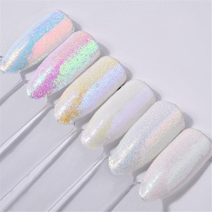Buy Xuqi Glitter Bulk Rainbow Sequins 3d Nail Art Chrome Pigment Nail ...