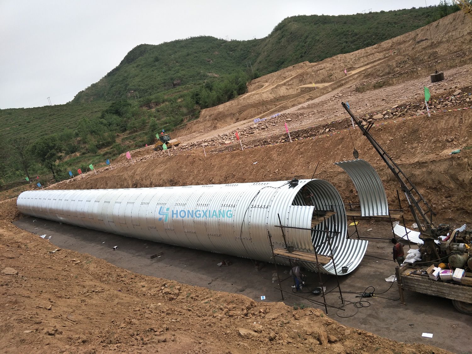 Buy Steel Corrugated Pipe Multi Plate Assembled Cmp Piping from ...