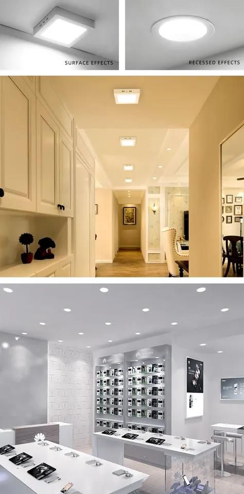 Buy Aluminum Frame Ip44 Modern 100lm/w Double Color Surface Mount Led ...