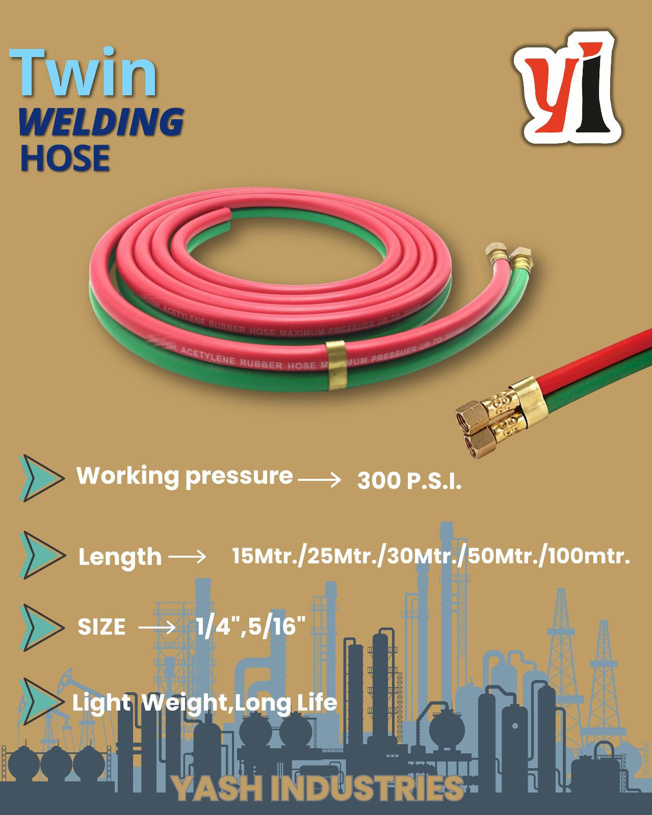 Buy Rubber Welding Hoses from Yash Industries, India | Tradewheel.com