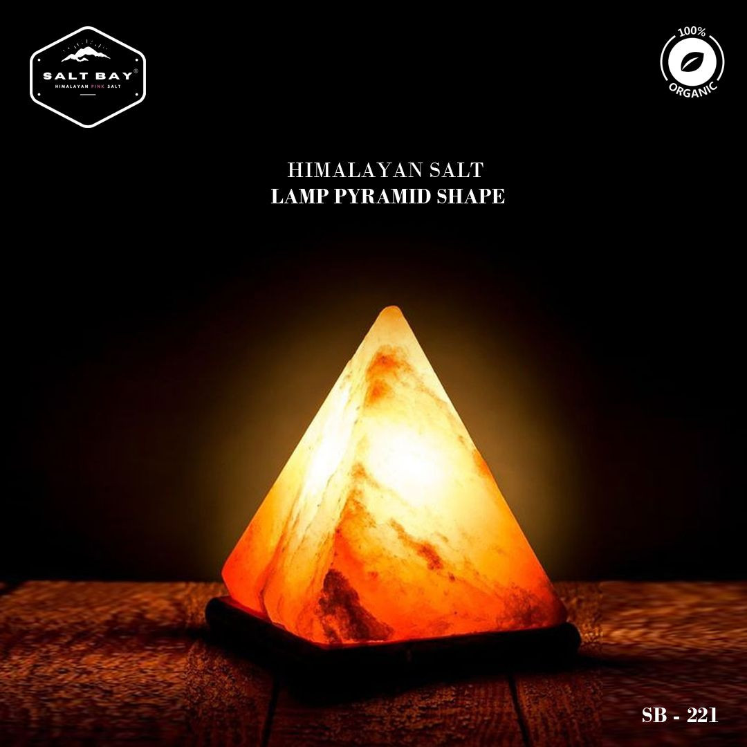 Buy Himalayan Pink Salt Pyramid Shape Lamp from Salt Bay LLC, Pakistan ...