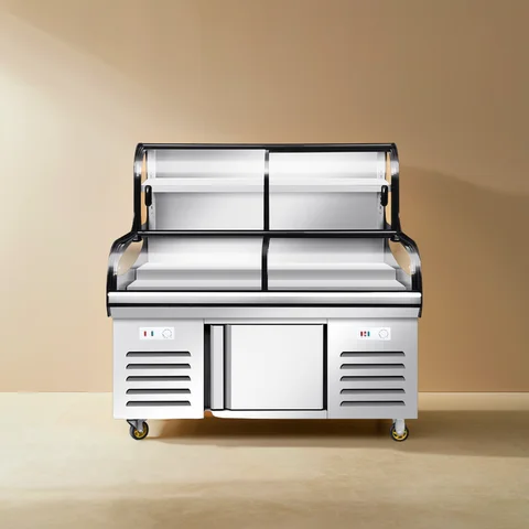 Buy 1.8 Meter Commercial Ladder Freezer Classic Style With Sliding Door ...