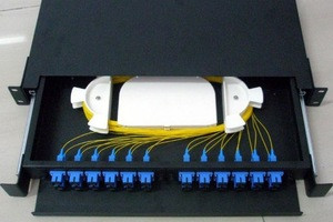 Buy 19' Rack Mount Odf 24 Core Pigtail Frame Fiber Optic Patch Panel Sc ...