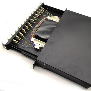 Buy 1u, 2u, 3u, 19 Inch 24 48 Core Fiber Patch Panel 12 Port Fiber ...