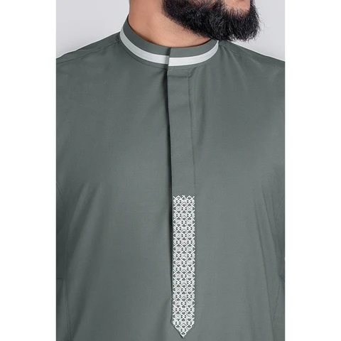 Buy 2024 New Design Embroidery Thobe Men Muslim Custom High Quality Men ...