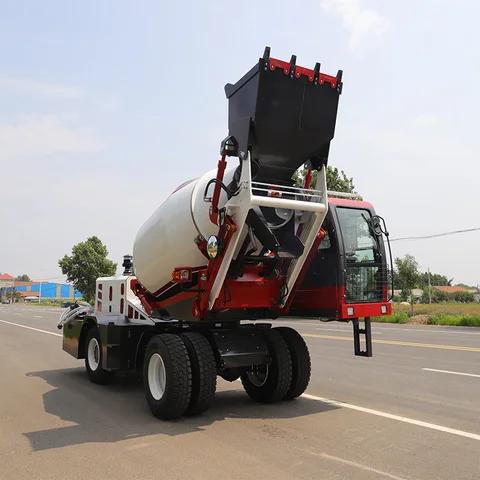 Buy 3.5m3 Self Concrete Mixer Mobile Self Loading Concrete Mixer from ...