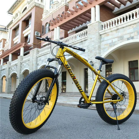 Buy Aluminum Alloy Mountain Bike Adult Beach Snowmobile Large Tires ...