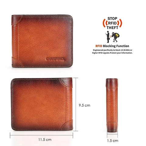 Buy Chanpincl Box-packed Mens Wallet Horizontal Three Fold Wallet ...