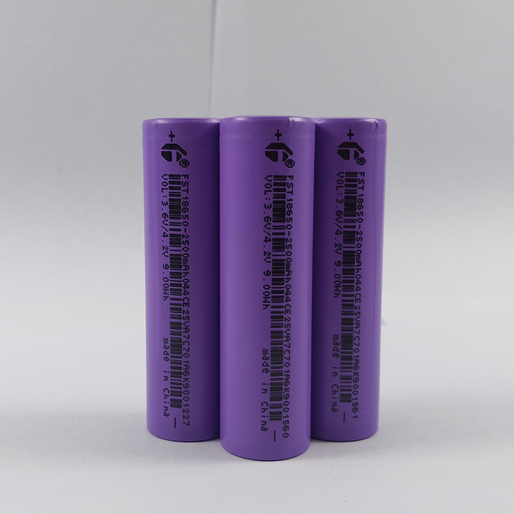 Buy China 3.7v 2500mah 18650 Purple Rechargeable Lithium Battery from ...