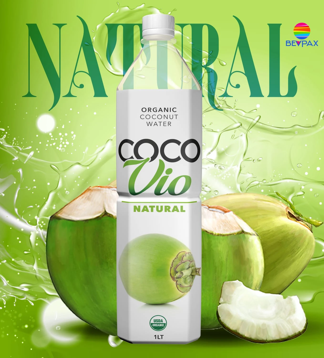Buy Natural Coconut Water Juice In Fruit Flavours, 1l Passion Fruit ...