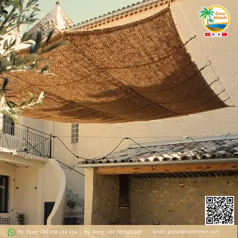 Buy Coconut Coir Sun Shade Sail For Back Yard Custom Size Made Ms ...