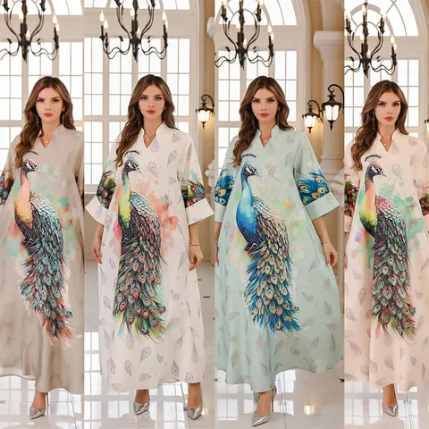 Buy Custom Islamic Dress Abaya Gulf Dubai Muslim Femmes Robe Travel ...