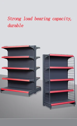 Buy Customized Modern Grocery Store Retail Shelving Metal Shelves Display Rack Gondola ...