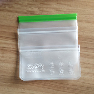 Buy Eco Zip Lock Leakproof Snacks Bag Reusable Peva Food Storage Bag ...