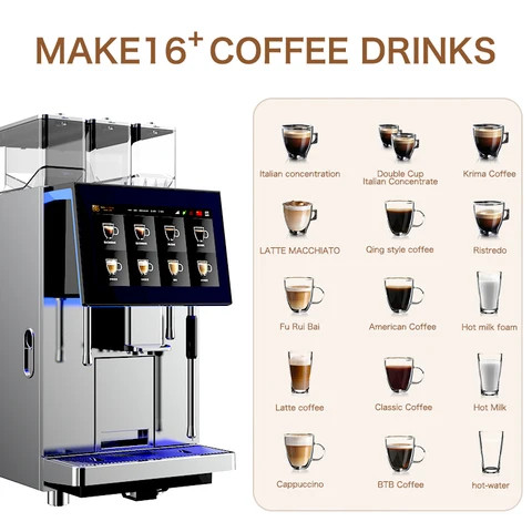 Buy Factory Oem Espresso Automatic Coffee Machine Three Bean Bin With ...