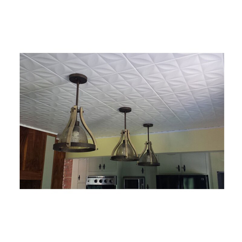 Buy Glue Up White Ceiling Tiles Moisture-proof 2x2 Ft Lightweight ...