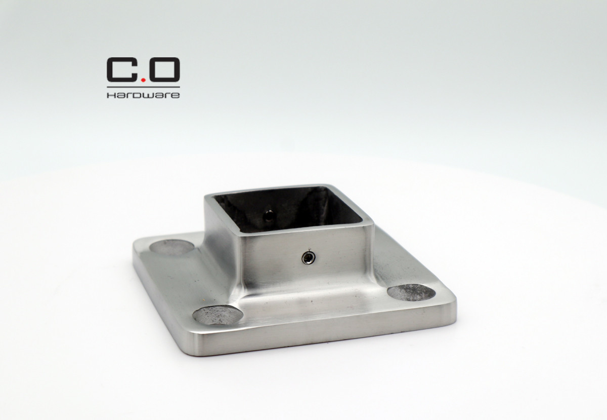 Buy Handrail Base Plate Square Base Plate Stainless Handrail Post Base ...