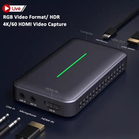 Buy Hdmi Video Capture Card Usb 3.0 4k Equipment Gaming Recording ...