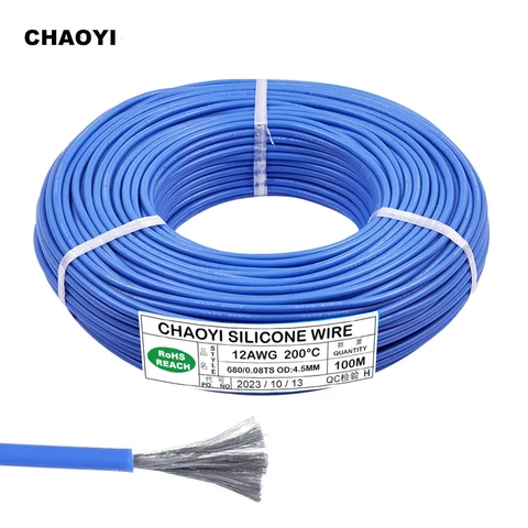 Buy High Quality 12awg Tinned Copper Stranded Conductor Silicone Wire ...
