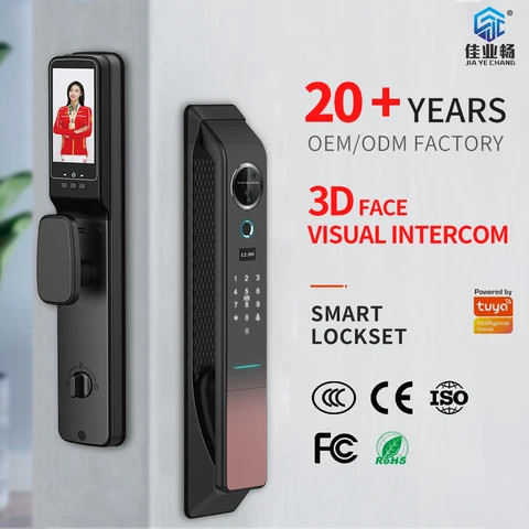 Buy Jec Tuya Automatic Inteligente 3d Face Recognition Security ...