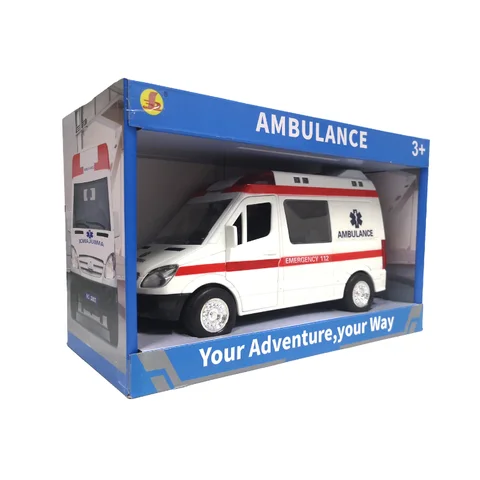 Buy Kids Toy Ambulance Early Educational Four Buttons Emergency 120 Car ...