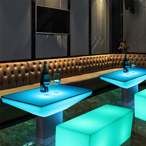 Buy Led Luminous Furniture Bar Restaurant Table Colored Lighting ...