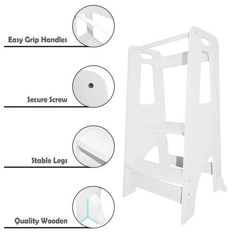 Buy Lm Kids Kitchen Helper Step Stool Children Montessori Furniture ...