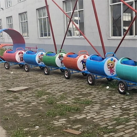 Buy Mini Electric Ride-on Train Set For Kids Battery-powered Trackless ...