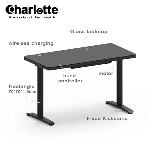 Buy Modern Luxury Executive Office Desk Revolving Drawers Extendable ...