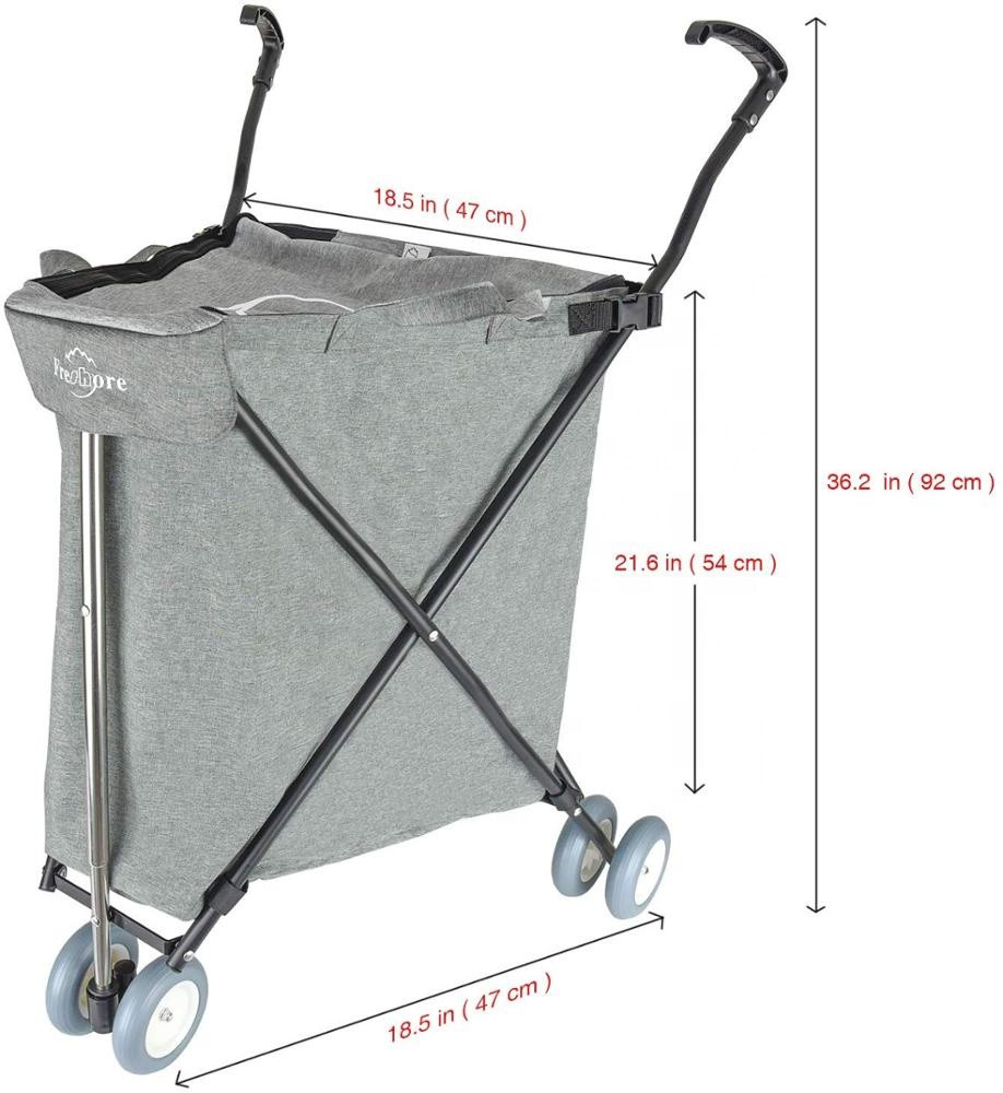 Buy Multi-function Collapsible Shopping Cart Trolleys Portable Folding ...