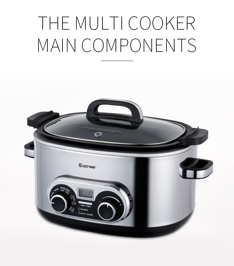 Buy New Electric Multi Cooker With Oven Stove Top Fryer Slow Cooker ...