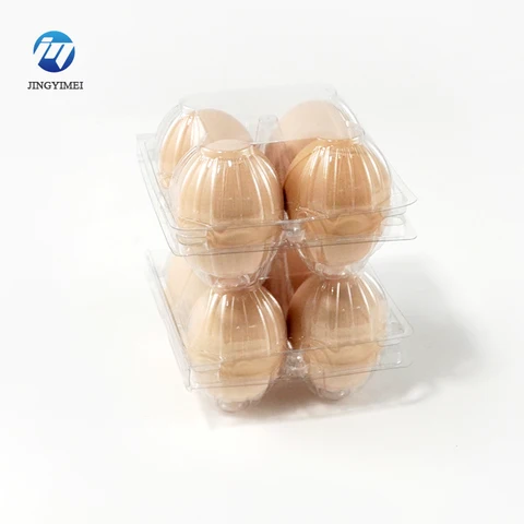 Buy Plastic Egg Cartons Clear Plastic Cartons For 4 Holes Disposable ...