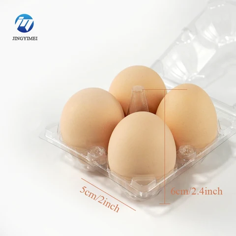 Buy Plastic Egg Cartons Clear Plastic Cartons For 4 Holes Disposable ...