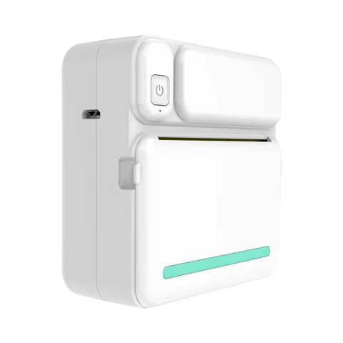 Buy Rechargeable Mini Printer Thermal Ink Free Photo Label Printer ...