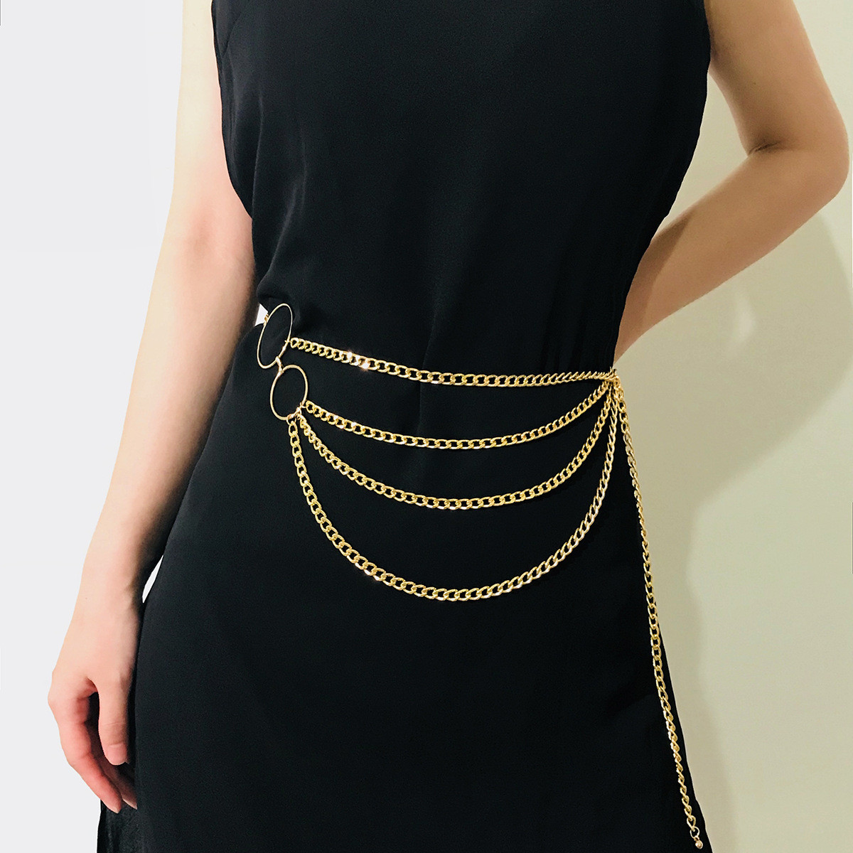 Buy Sexy Bikini Beach Multilayer Waist Belt Chain Long Tassel Coin ...