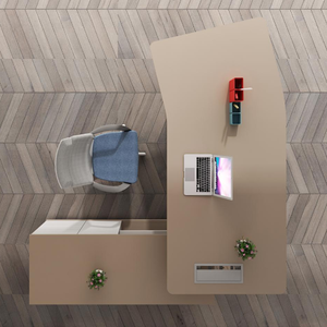 Buy Simple Design Modern Hdf Desktop Metal Steel Executive Office Desk ...