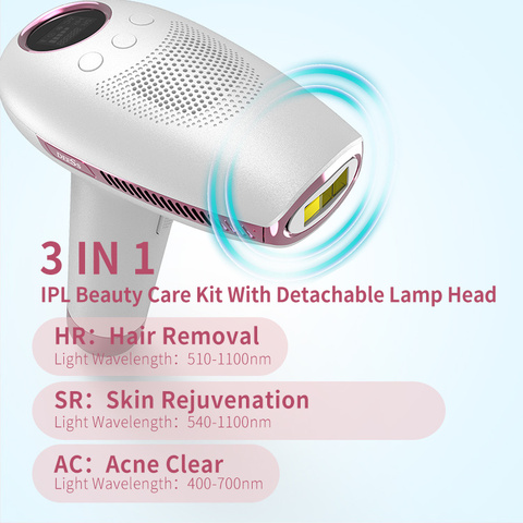 Buy Skin Rejuvenation Ipl Hair Epilator Permanent Painless Women Laser ...