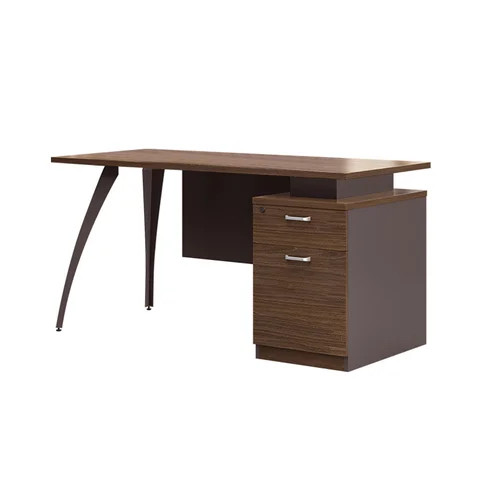 Buy Staff Office Table Design With Fixed Drawer Wooden Table For Office ...