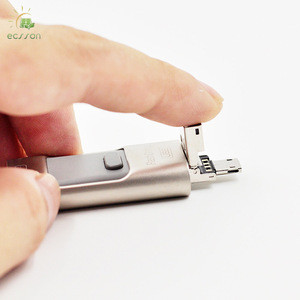 Buy Super Mini 64gb Usb Flash Drive , 3 In 1 Aluminum Usb Flash Drive ...