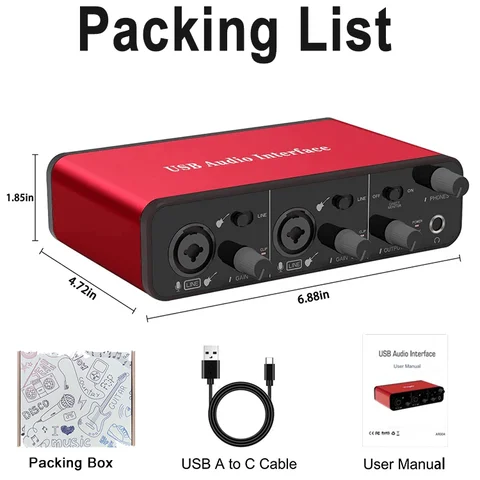 Buy Twin Xlr Guitar Connector Digital Mixer Pcb Sound Card Recordng Uac ...