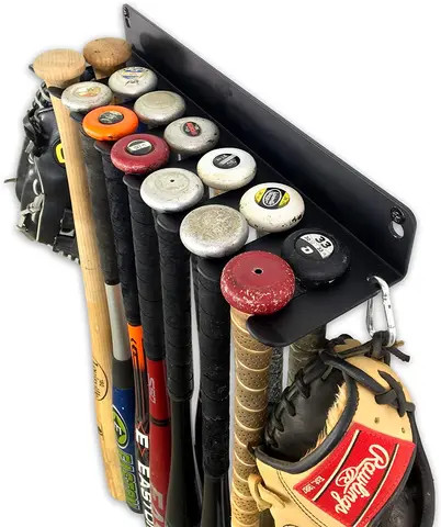 Buy Wall Mounted Type Metal Baseball Bat Rack Sports Retail Store ...