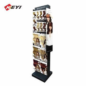 Buy Wholesale Custom Hair Store Golden Metal Wig Stand Display Shelf ...
