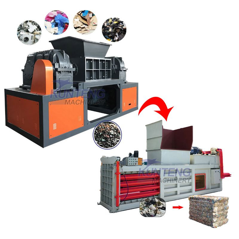 Buy Household Waste Treatment Equipment Scrap Metal Waste Shredder ...