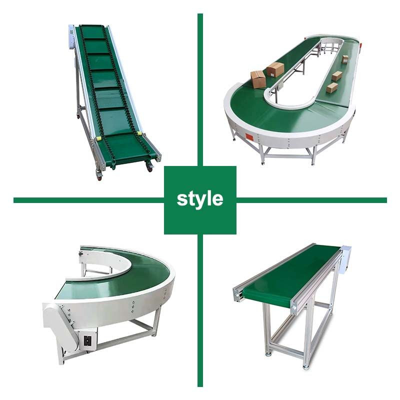 Buy Customizable Pvc Green Belt Conveyor With Adjustable Speed from ...
