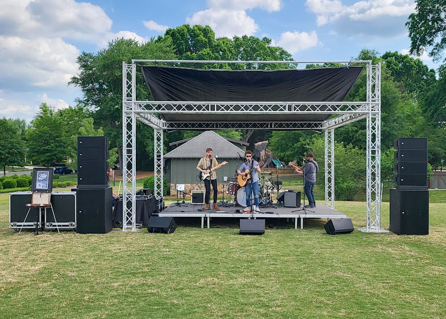 Buy A;uminum Stage Platform With 4 Adjustable Height Legs For Sale from ...