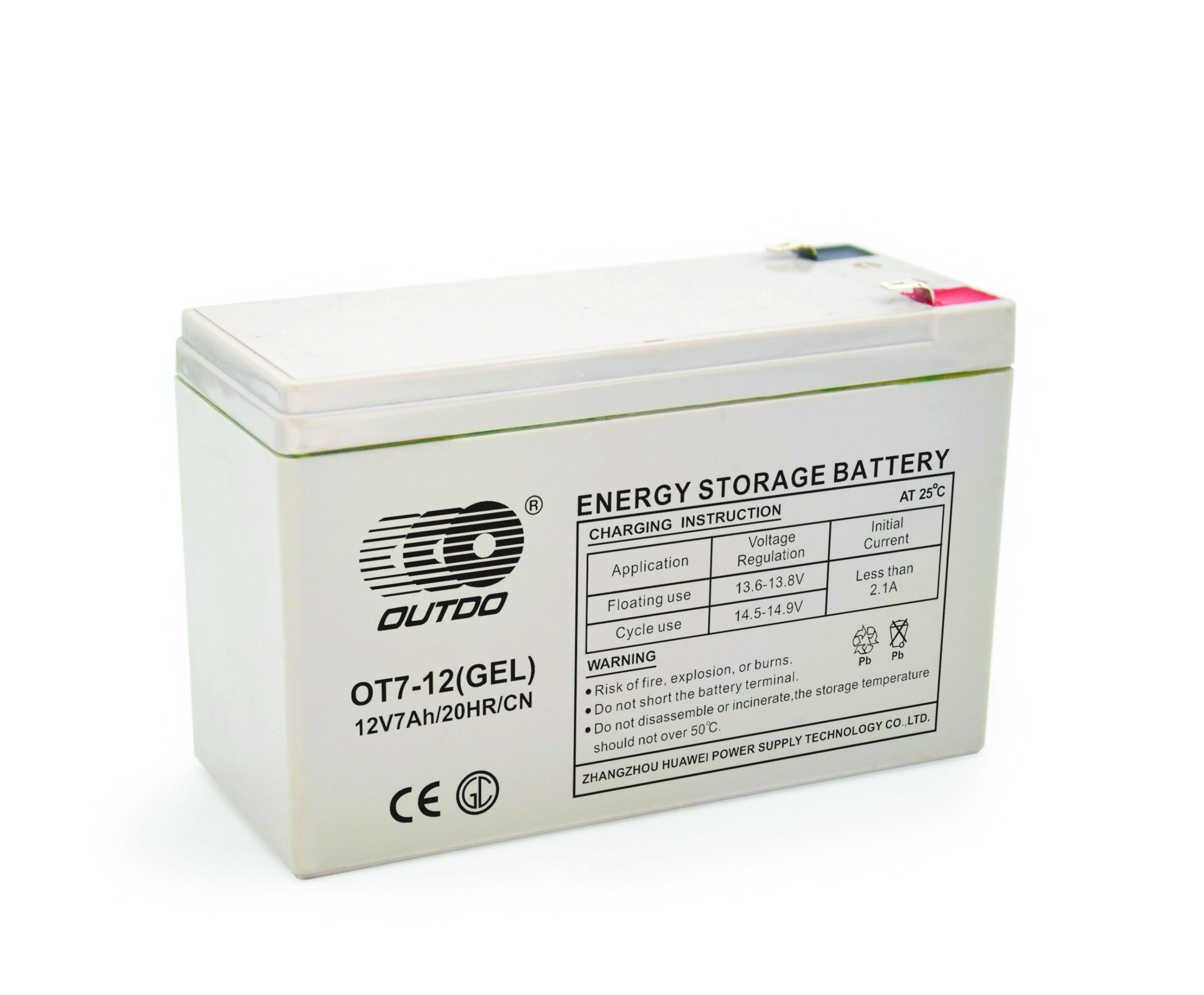 Buy Outdo Gel Energy Storage Battery Ot7-12(gel)/cn from Zhangzhou ...