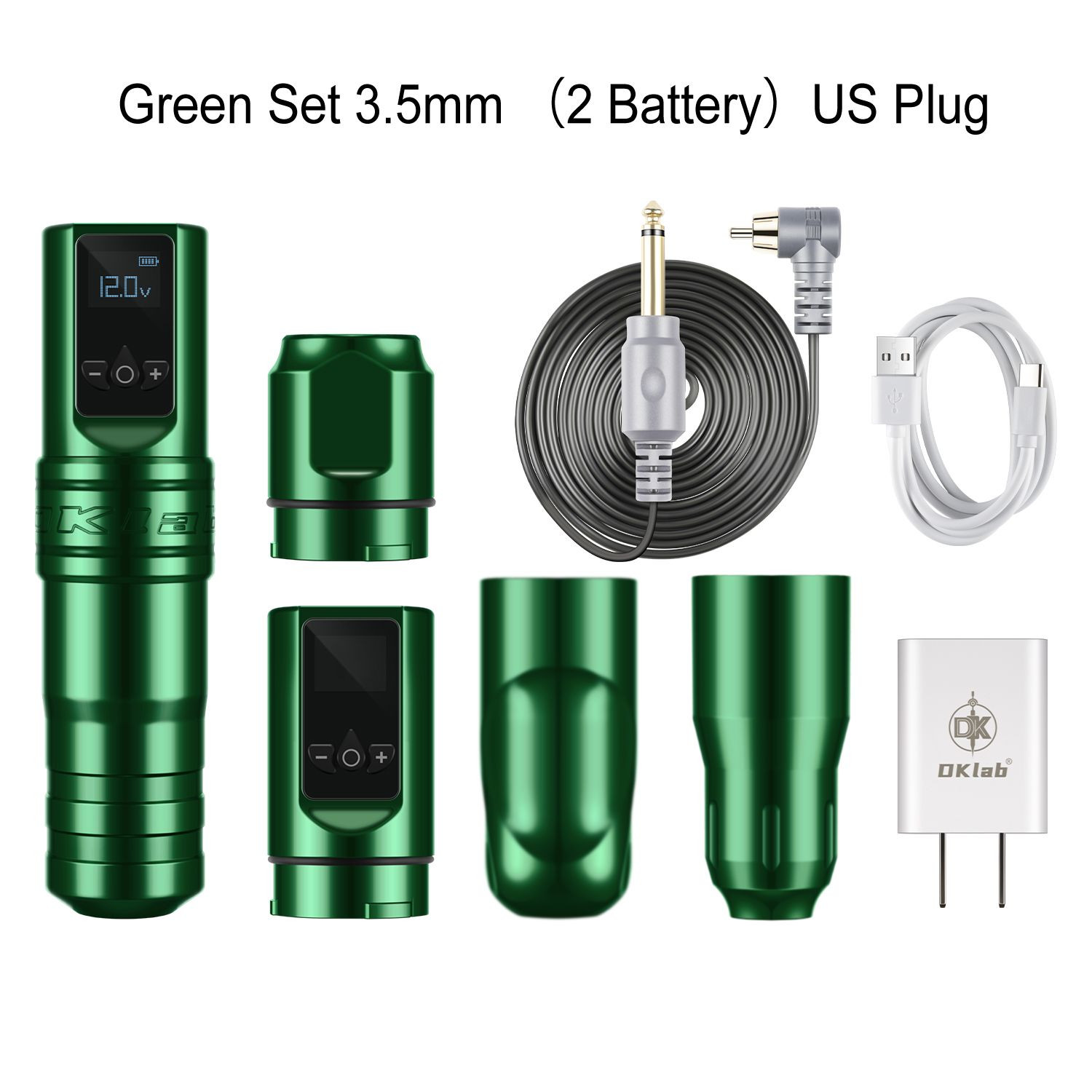 Buy Dklab Pro Green Wireless Tattoo Machine Gun from Yiwu Sky Machine ...