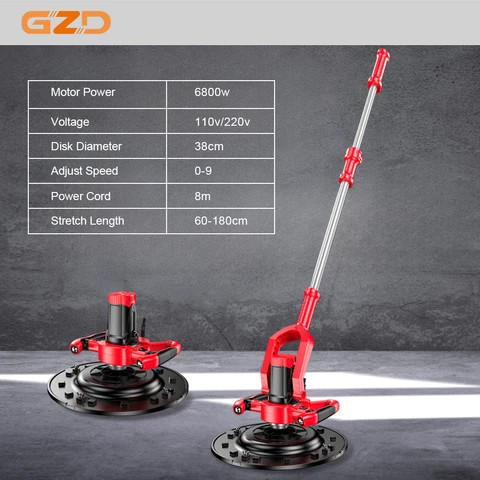 Buy 110v 220v 6800w Automatic Cement Motar Wall Smoothing Cement ...