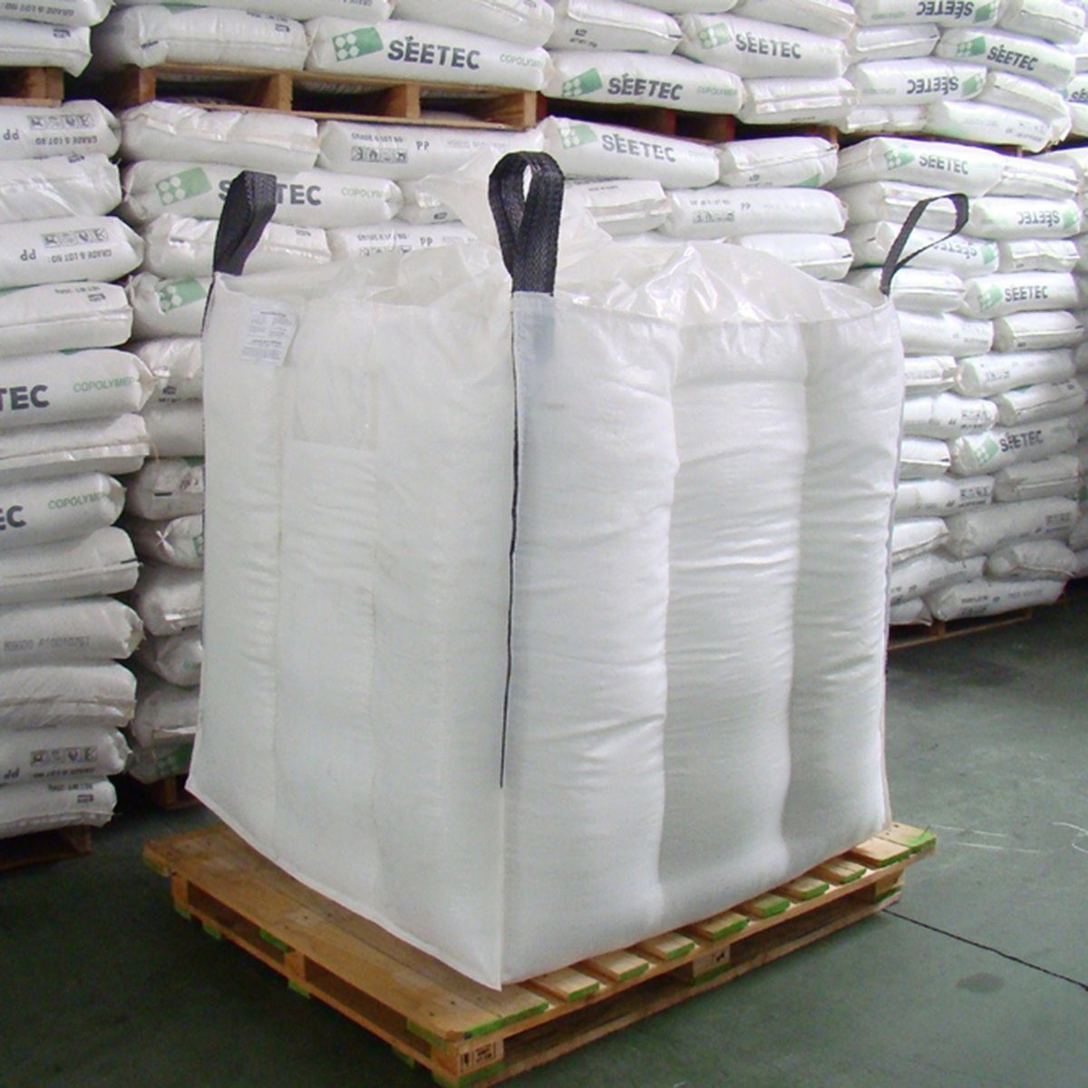 Buy 1500kg Baffle Block Bottom Bulk Bag Tote Bag Fibc Bag Uv Caoted ...